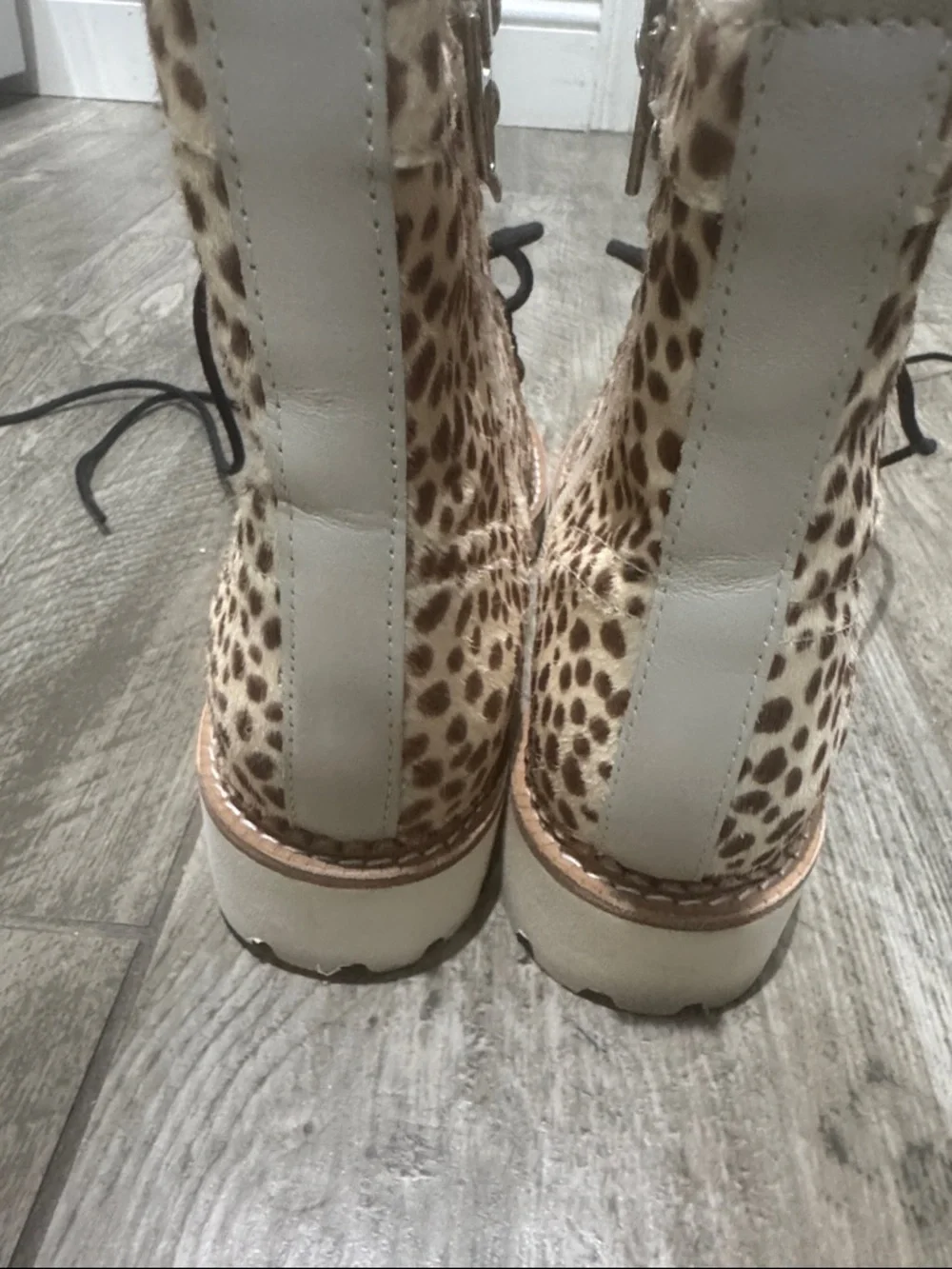 Dolce Vita | Shoes | Dolce Vita Leopard Print Combat Boots | Poshmark